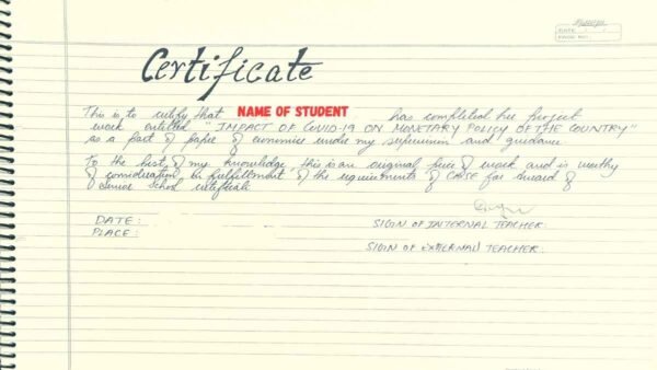 Certificate For Project Class 12 | | GROWTH RATE-Learn Economics Online ...